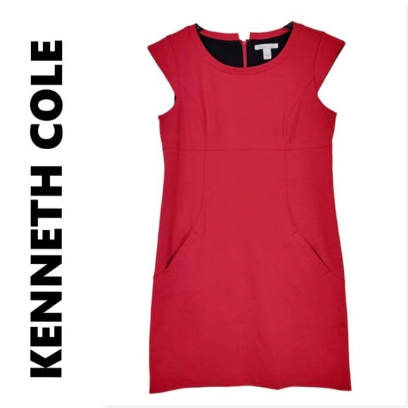 Kenneth Cole | Dresses | Kenneth Cole Women Stretch Sheath Sleeveless ...